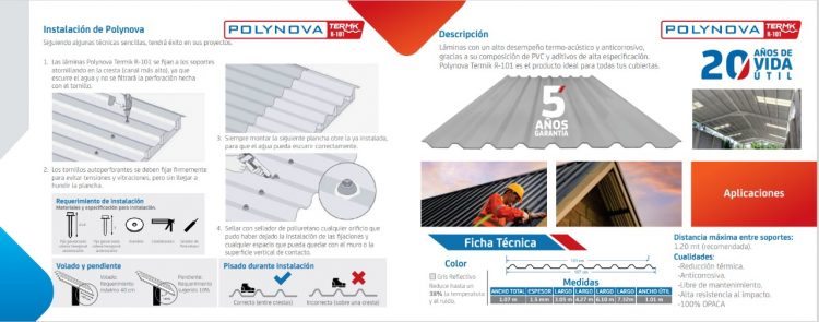LAMINA TERMIK R101 GRIS 3.05 – Cercas Y techos Del Puerto